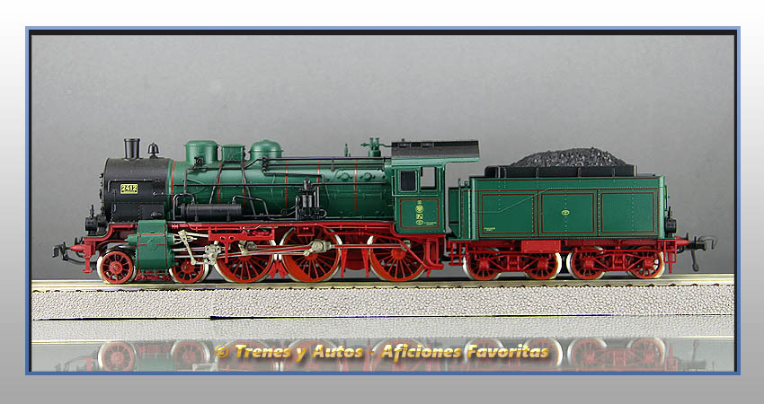 trenesyautos-aficionesfavoritas trenes 000 001 05 H0 locovapor 001 01 0026 tender P8 fleischmann4800