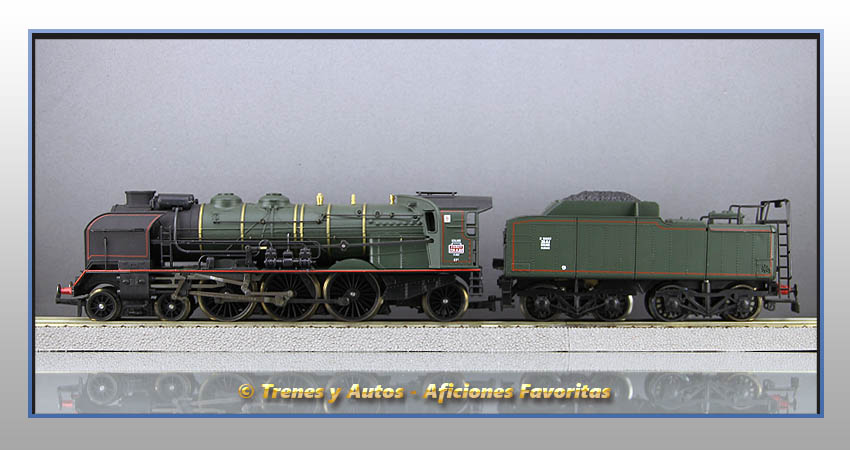 trenesyautos-aficionesfavoritas trenes 000 001 05 H0 locovapor 001 01 0020 231K.82 jouef8225